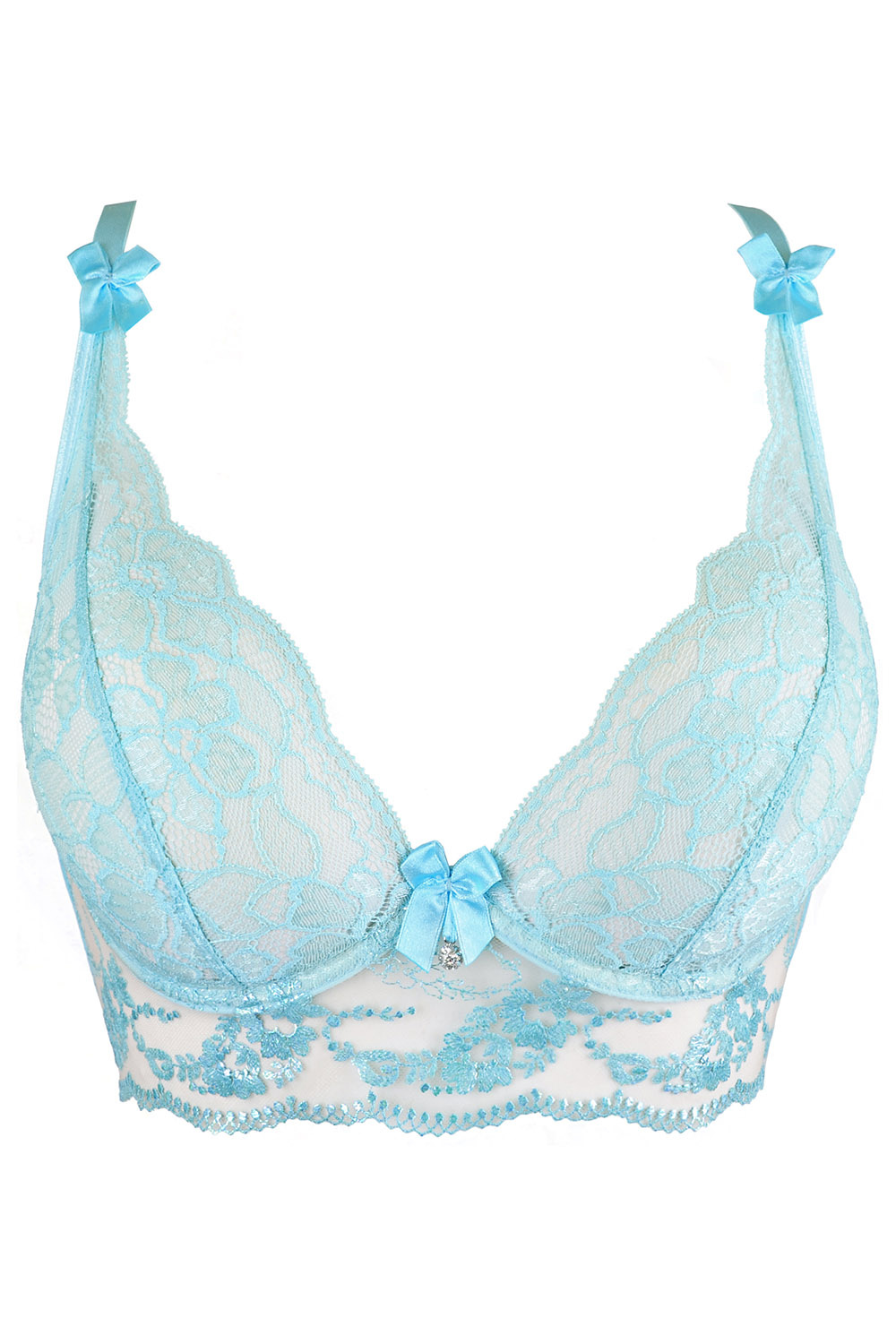 Axami V-10121 Biustonosz półgorset, błękitny błękitny | Biustonosze ...